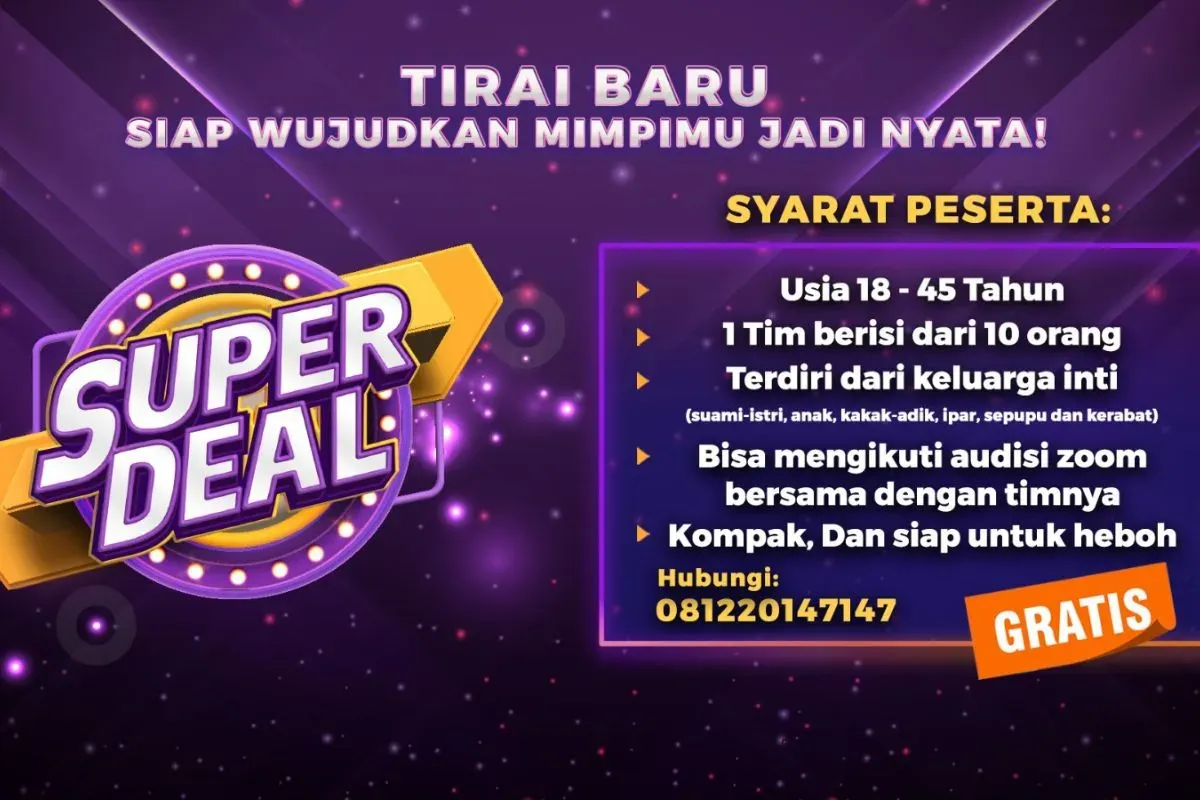 Super Deal Indonesia Kembali Hadir di MNCTV, Gameshow Keluarga Paling ...