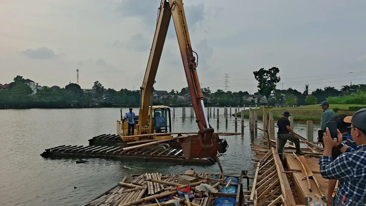 Jogging Track Setu Muara Tujuh Dibongkar, Wali Kota Depok: Bangunan Tak ...