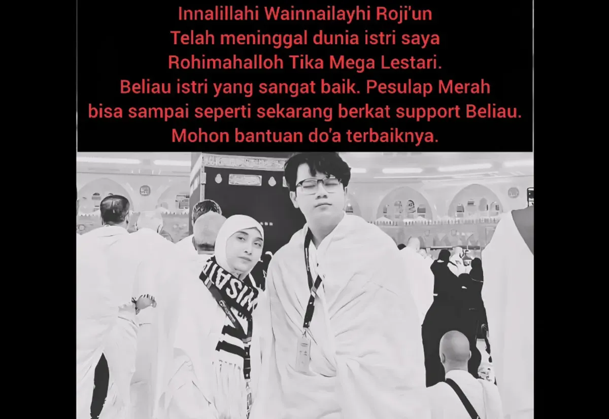 Sosok Tika Mega Lestari, Istri Pesulap Merah yang Wafat Hari Ini ...