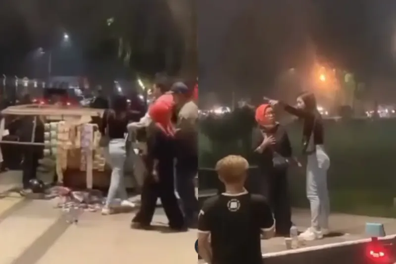 Viral Wanita Diduga Mabuk Ngamuk hingga Robohkan Warung Kopi di ...